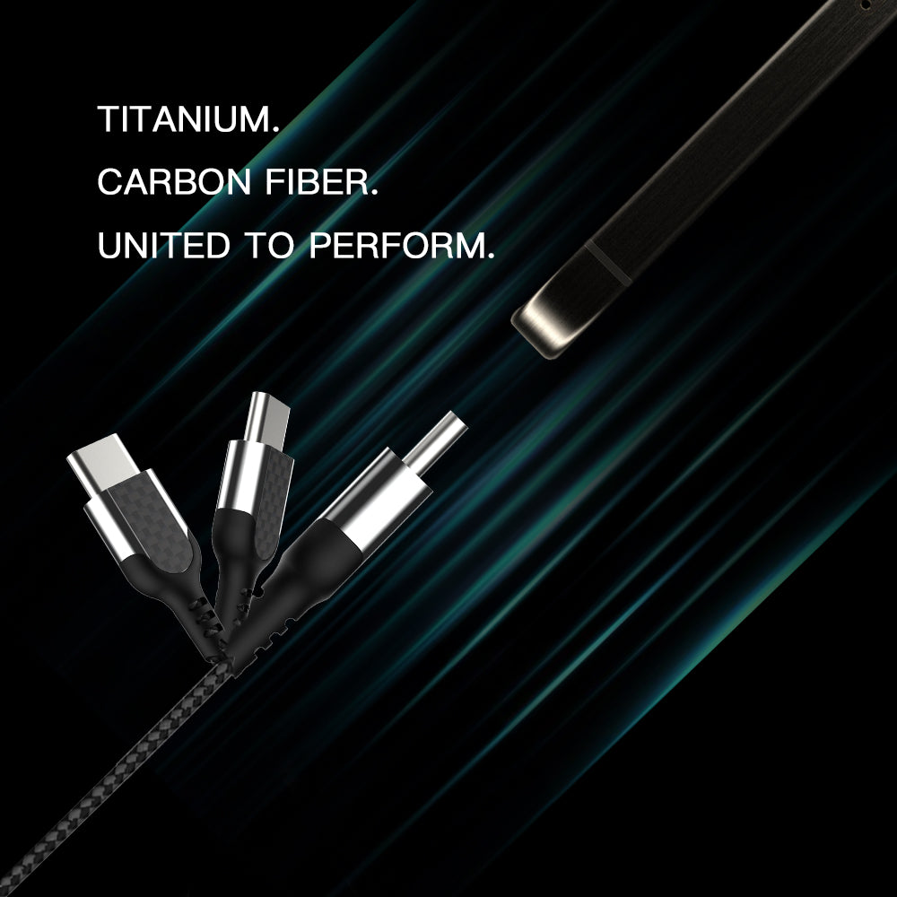 Fast Charge MFi Carbon Fiber USB-C to Lightning