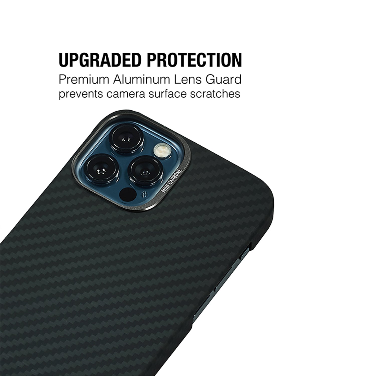 Ballistic Fiber Case for iPhone 12 – Stealth Black