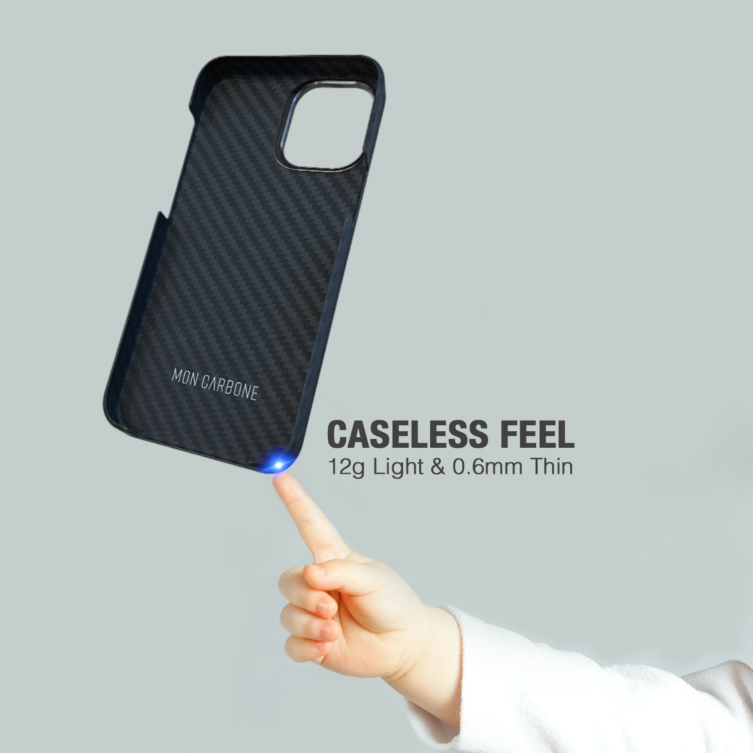 Ballistic Fiber Case for iPhone 12 – Stealth Black