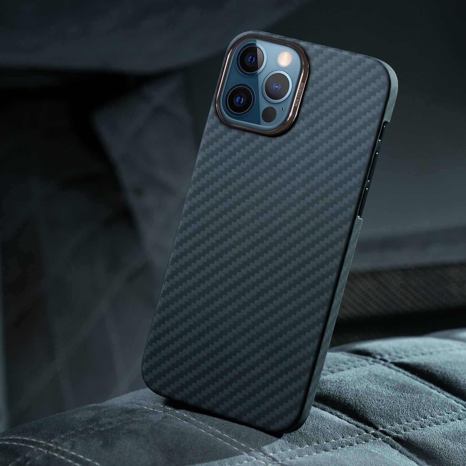 Ballistic Fiber Case for iPhone 12 - Stealth Red
