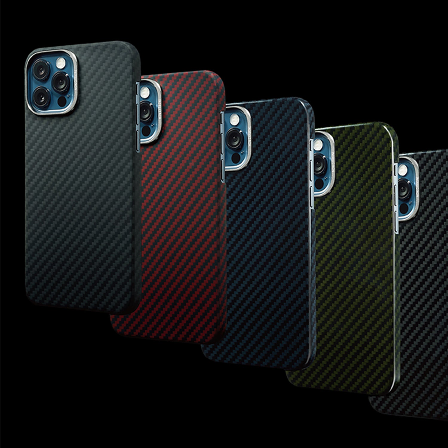 Ballistic Fiber Case for iPhone 12 - Stealth Red