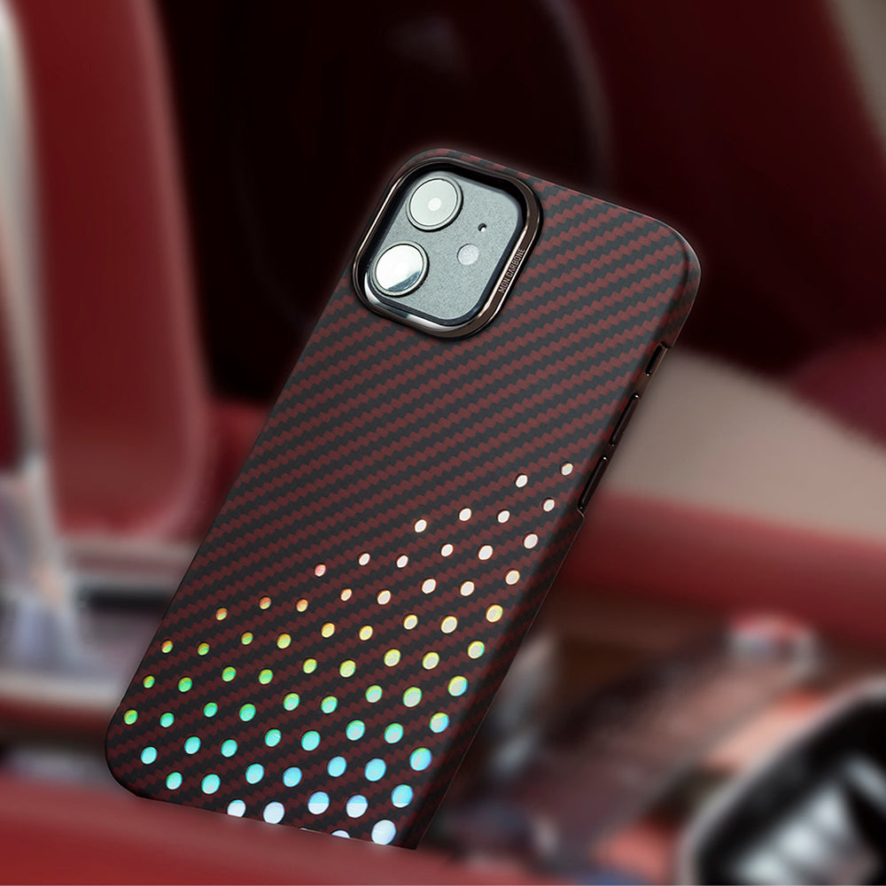 Changeable Insert Ballistic Fiber Case for iPhone 12 - Matte Black