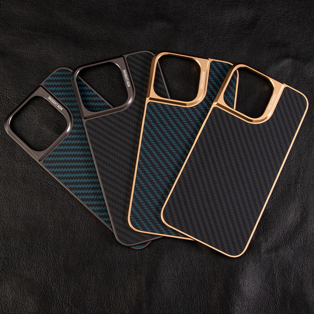 Aluminum Ballistic Fiber Backplate for iPhone 13 – Gunmetal Stealth Blue